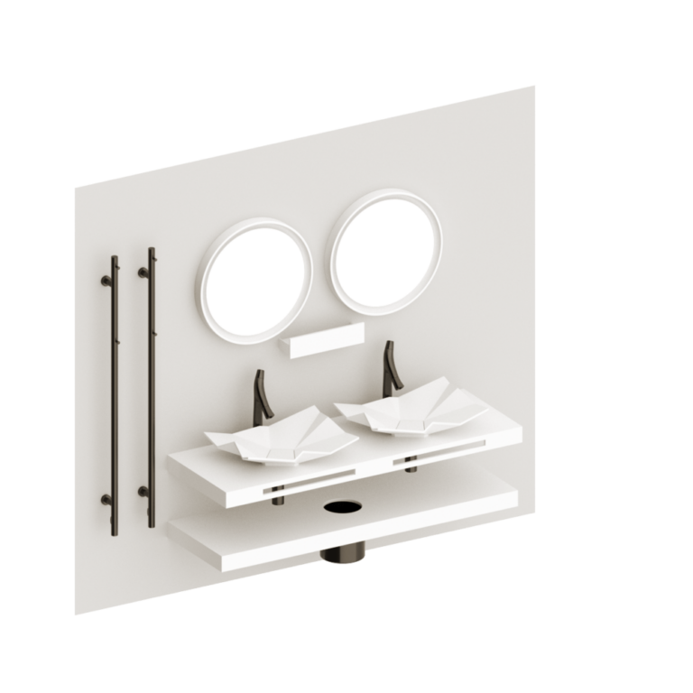 Origami Bathroom Collection | Eumar Design
