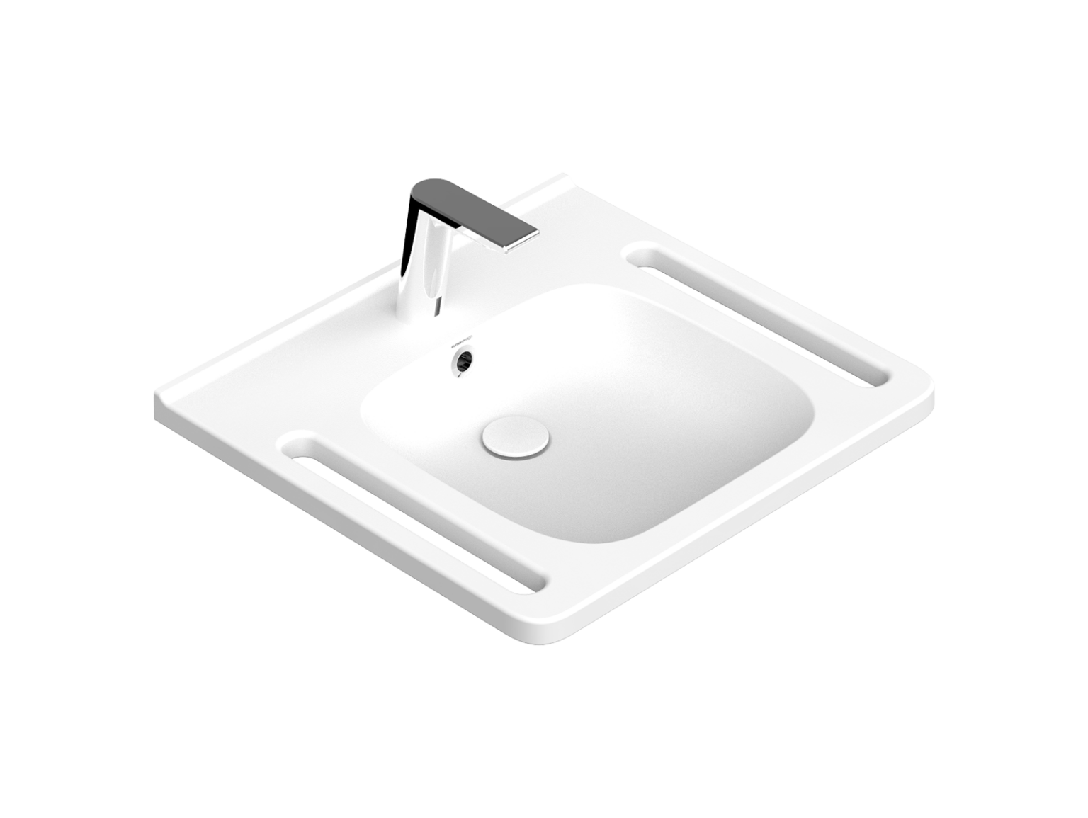 Independence C 60c | Rectangular Wall-mount Washbasins | Eumar Design